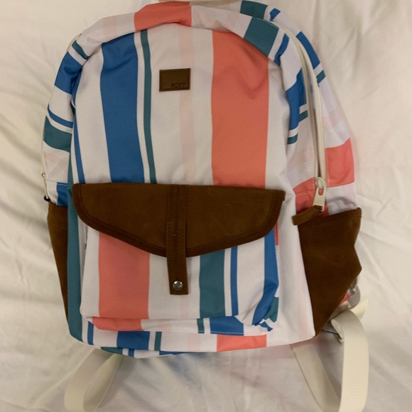Roxy | Bags | New Roxy Carribean Stripe Backpack | Poshmark